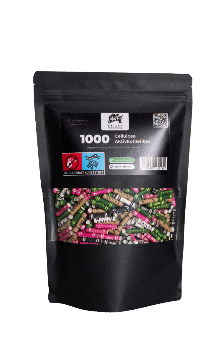 1000 Cellulose Small Size Soft Aktivkohlefilter ( Mixed ) – Kailar Filters